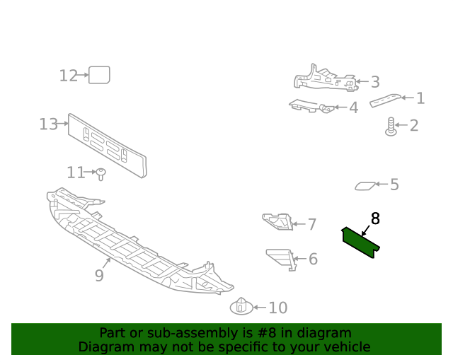 2019-2020 Volvo V60 Air Guide 31690263 | TascaParts.com