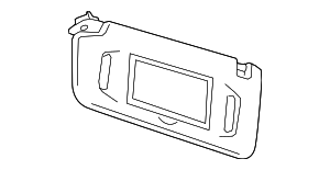 2014-2020 GM Gray Driver Side Sun Visor 84247212 GM | GMPartsDirect.com