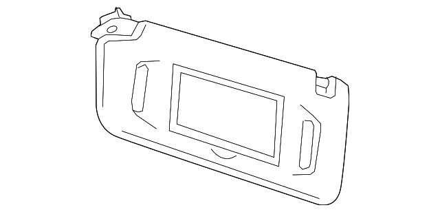 2014-2020 GM Gray Driver Side Sun Visor 84247212 GM | GMPartsDirect.com