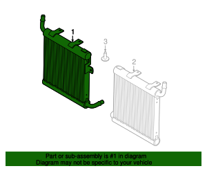 Genuine OEM Auxiliary Radiator Part# LR140294 Fits 2018-2023 Land Rover ...
