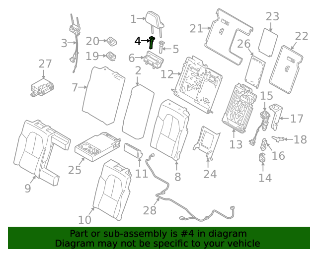 31467334 - Headrest Guide - 2019 2020 Volvo XC40 | Volvo OEM Parts Direct