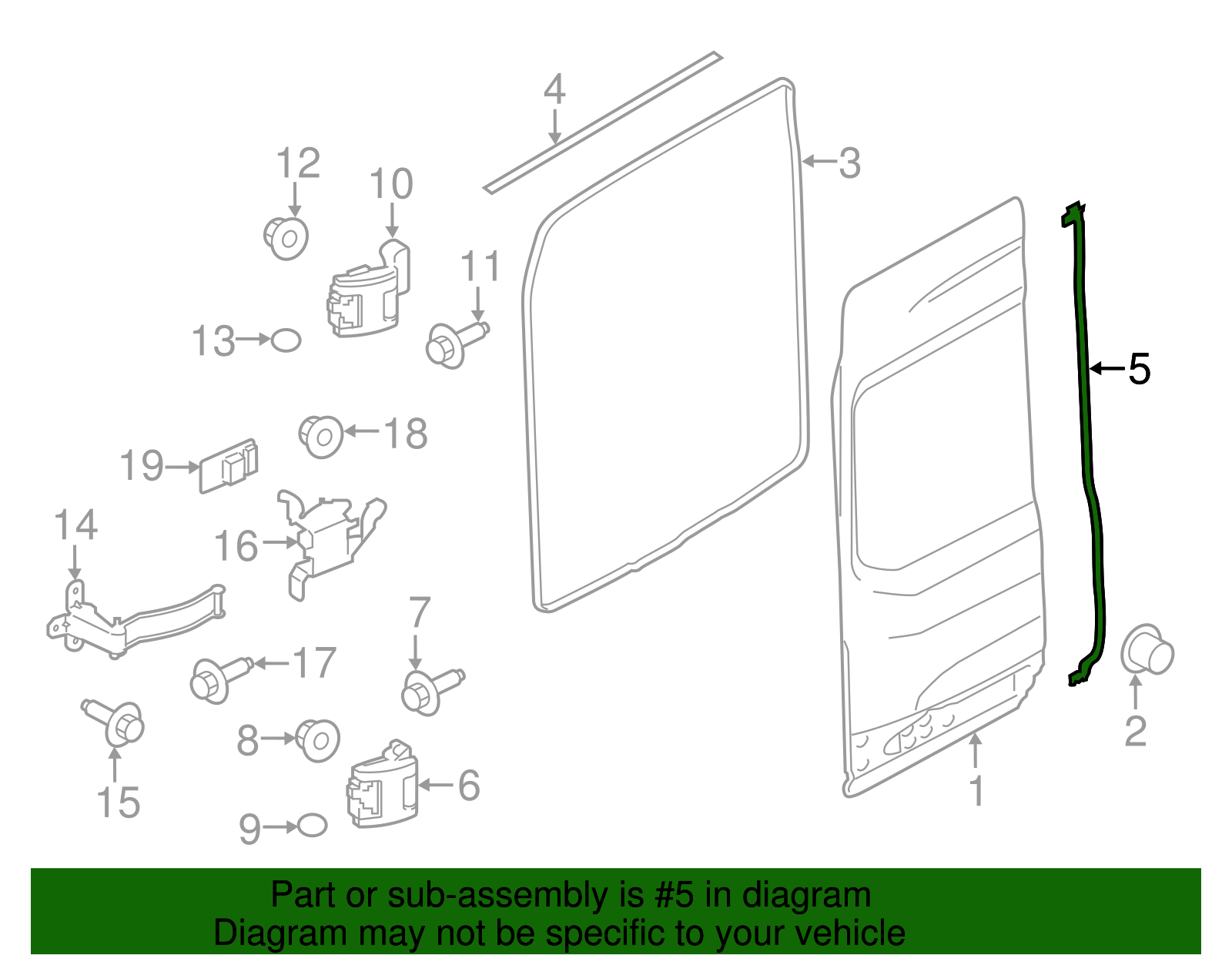 CK4Z-61404A06-D - Surround Weather-Strip 2015-2024 Ford | AutoNation Parts