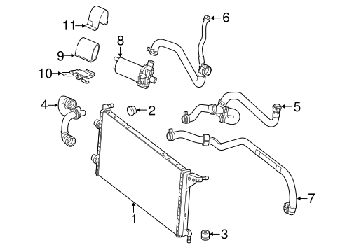 Water Pump for 2017 Mercedes-Benz GLS 450 | OEM Parts Mercedes
