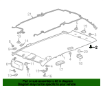 2016-2025 GM Light Ash Gray Headlining Trim Panel Retainer 23191057 GM ...