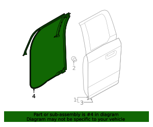 2021-2025 Ford Door Weather-Strip ML3Z-1825324-A | OEM Parts Online