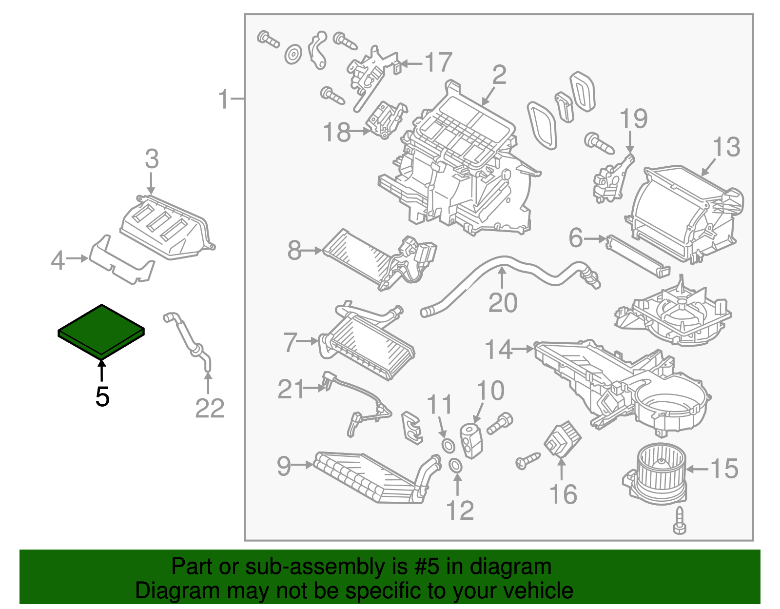 7850A002 - Cabin Air Filter 2014-2024 Mitsubishi | Mitsubishi Direct Parts