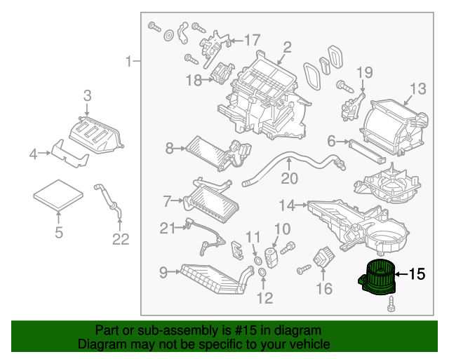 2017-2019 Mitsubishi Blower Motor 7802A247 | Auto Parts