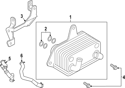 Oil Cooler for 2021 Ford Ranger | The Truck Lot - Ford Parts