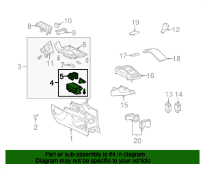 58803-0E010-E0 - Cup Holder - 2010-2012 Lexus RX350 | DiscMonster