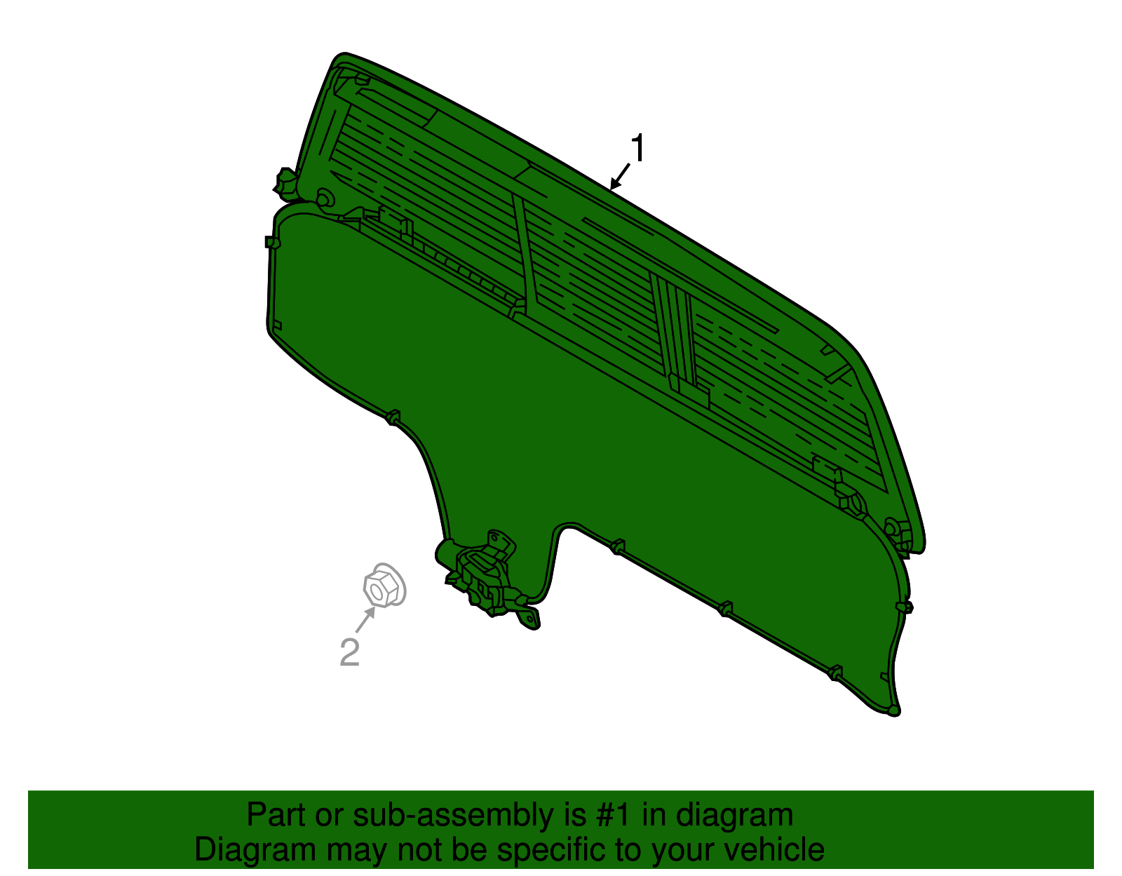 2016-2024 Nissan Rear Glass Assembly / Back Window (a61 Titan) 79700 ...