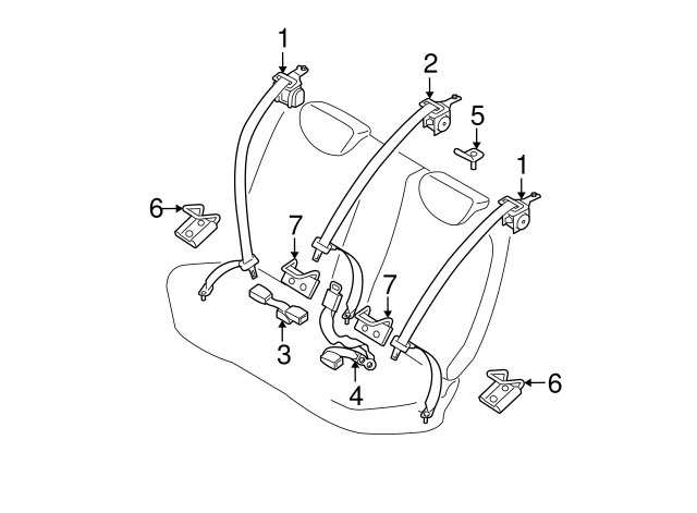 89810-1G550RU - Outer Belt Assembly 2006 Kia | Kia.Parts Store