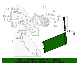 2020-2024 GM (Replaces 84650609) Air Conditioning Condenser 85524339 GM ...