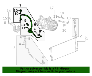 2020-2024 GM Air Conditioning Compressor and Condenser Hose Assembly ...