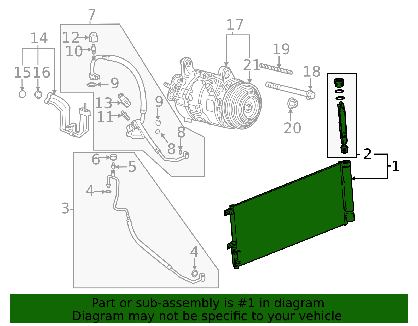 2020-2025 GM Air Conditioning Condenser 85524339 | QuirkParts