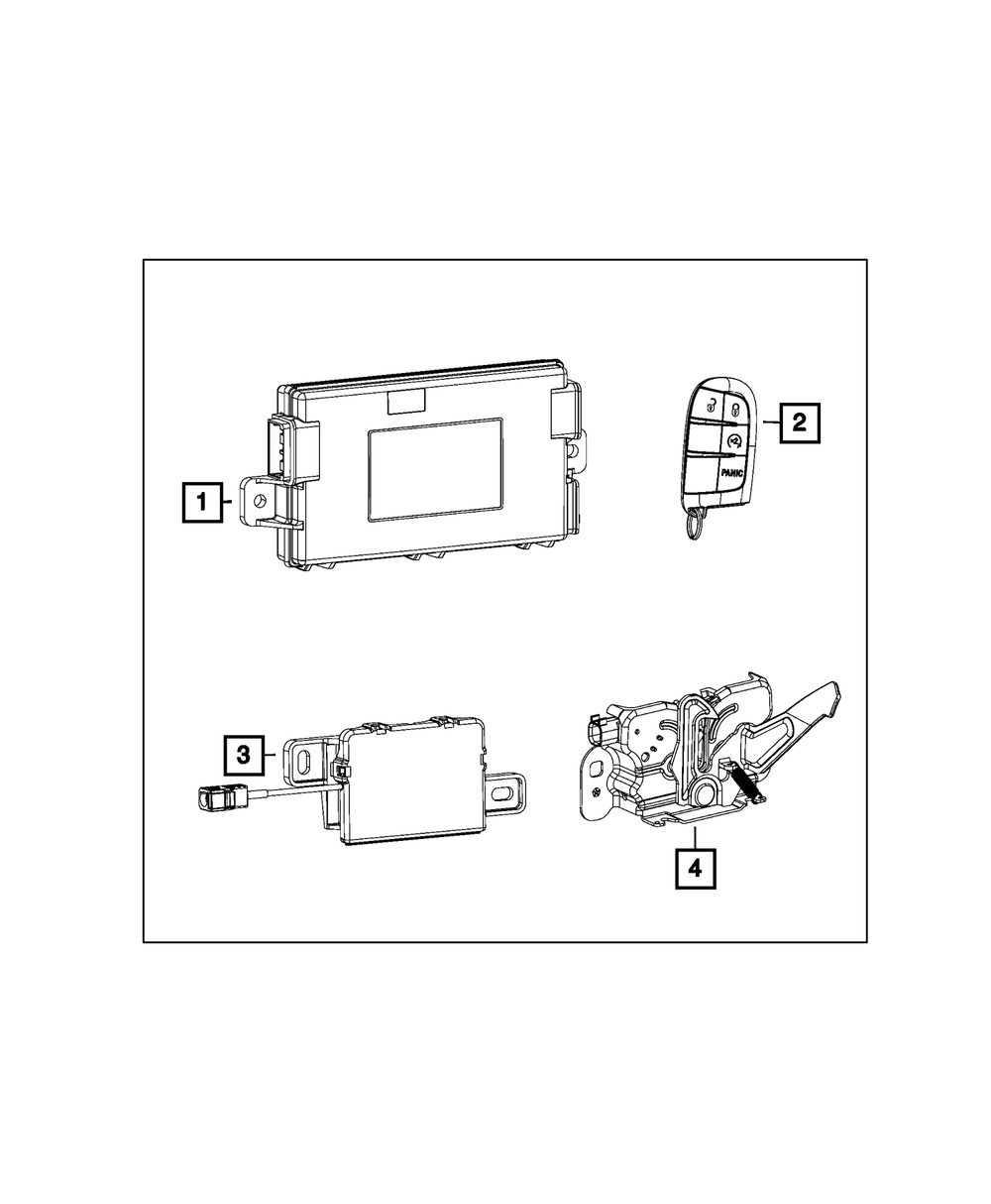 2011-2018 Dodge Integrated Key Fob Transmitter 5026676AH | My Mopar Parts