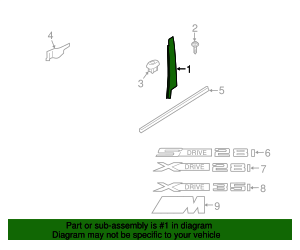 51332990311 - 2013-2015 BMW X1 Applique (51-33-2-990-311) | BMW of ...