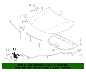 53510-02780 - Hood Latch - 2019-2021 Toyota Corolla | OEM Genuine ...