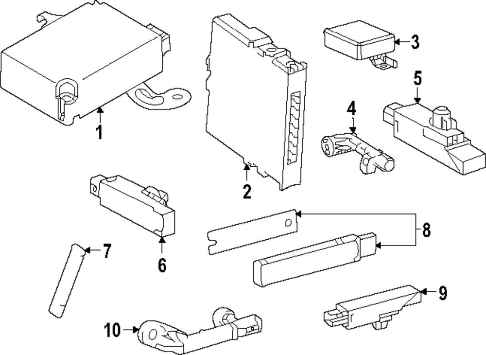 2025 Toyota Crown Control Module 897B0-30340 | Toyota Parts Center