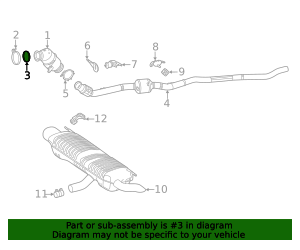 274-142-00-80 - Catalytic Converter Seal 2015-2023 Mercedes-Benz ...
