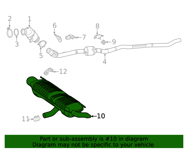 167-490-74-06 - Exhaust System Mercedes-Benz USA Parts