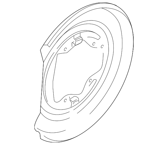 8634730 - Splash Shield - 2003-2014 Volvo XC90 | Volvo OEM Parts Direct