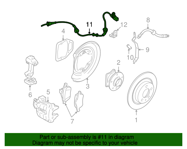 30773745 - ABS Wheel Speed Sensor 2003-2014 Volvo XC90 ...