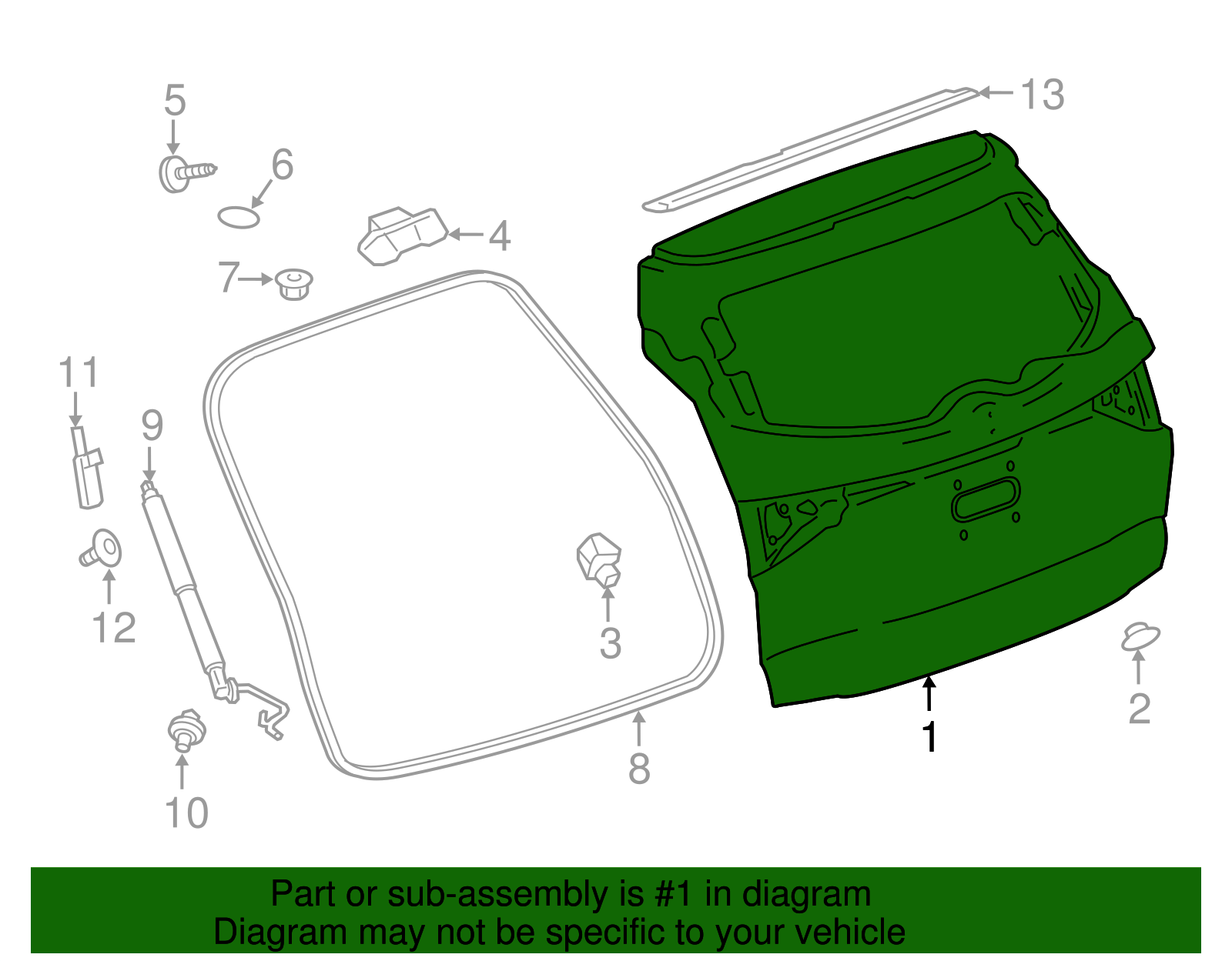 2022-2024 Buick Enclave Gate 87815691 GM | GMPartsDirect.com