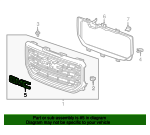 2016-2019 GM Gold Front Grille Bowtie Emblem with Chrome Outline ...