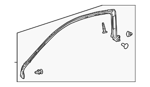 2015-2023 Lexus Weatherstrip 62381-24090 | OEM Parts Online