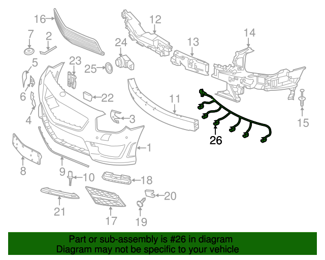 231-540-46-07-64 - Harness 2013-2016 Mercedes-Benz | Mercedes-Benz USA ...