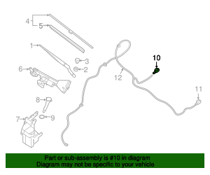 28932-4RA0A - Washer Nozzle 2016-2023 Nissan Maxima | Nissan Parts ...