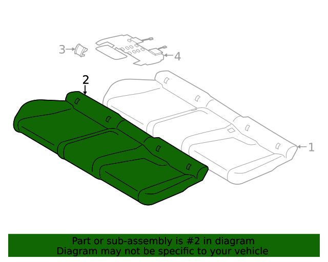 Genuine BMW 52-20-8-493-599 | Cushion Cover | FREE Shipping on Most ...