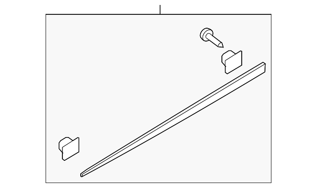 87711-2F000 - Body Side Molding 2004-2009 Kia | Kia.Parts Store