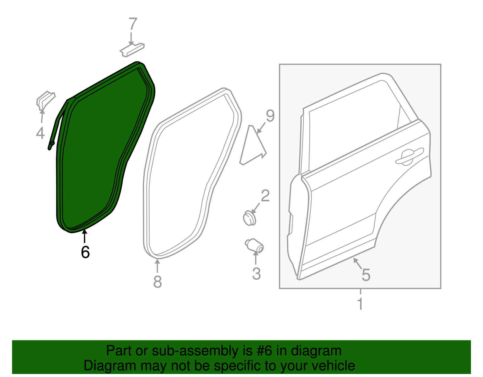 83140-2P002 - Door Weather-Strip 2011-2015 Kia Sorento | Kia.Parts Store