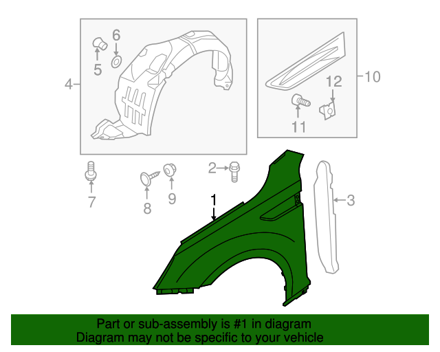 66311-2T000 - Fender 2011-2016 Kia Optima | Kia.Parts Store