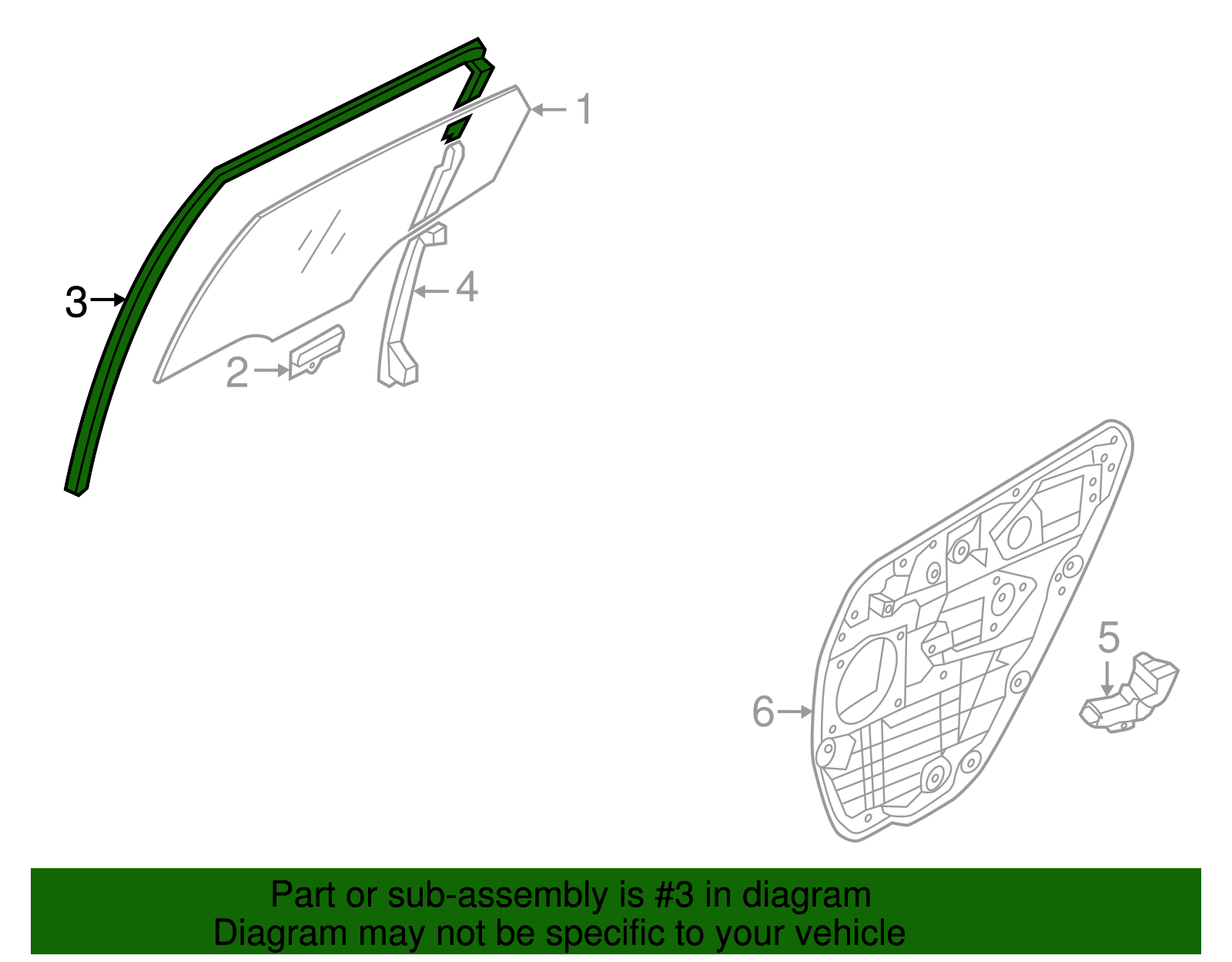 2012-2017 Hyundai Azera Upper Channel 83530-3V000 | QuirkParts