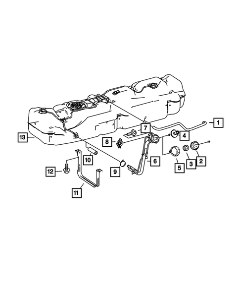 Fuel Tank Filler Tube for 2007 Dodge Sprinter 2500 | Mopar Online Parts