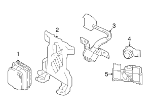 2017-2019 Infiniti QX30 Park Sensor 28438-5DA2B | OEM Parts Online