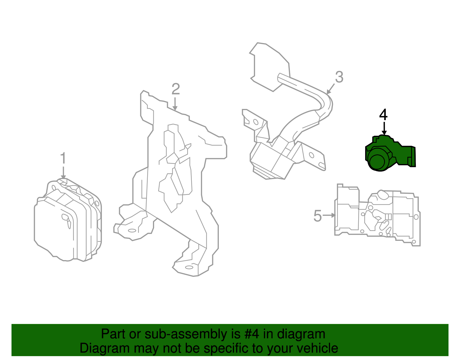 2017-2018 Infiniti QX30 Park Sensor 28438-5DA3B | Faulkner Infiniti of ...