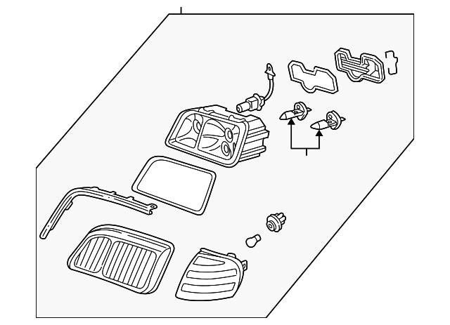 202-820-38-61 - Headlamp Assembly - Left - Xenon 1998-2000 Mercedes ...