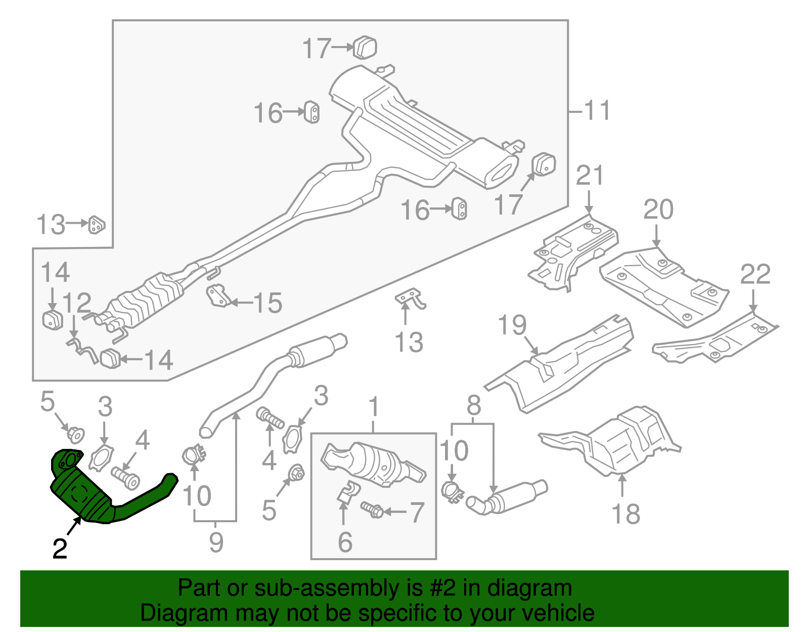 Genuine OEM Ford Part - Catalytic Converter GD9Z-5E213-A | Genuine OEM ...