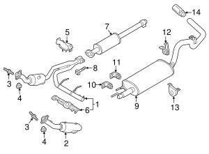 2015-2017 Ford F-150 Catalytic Converter FL3Z-5E212-E | OEM Parts Online