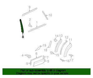 2001-2005 Toyota RAV4 Black Out Tape 75926-42010 | OEM Parts Online