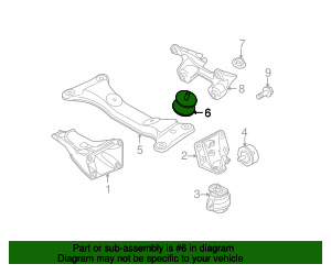 22316799845 - 2007-2013 BMW Mount (22-31-6-799-845) | BMW of South ...