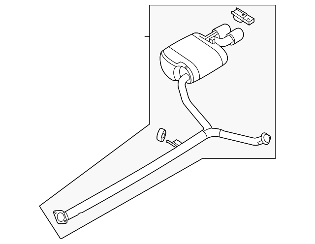 28711-L2900 - Exhaust Muffler 2025 Kia K5 | Kia.Parts