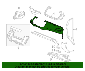 2021-2024 GM Trim Pad 86822080 GM | GMPartsDirect.com
