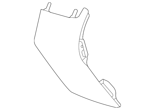 2021-2023 GM Black Passenger Side Instrument Panel Lower Trim Panel ...