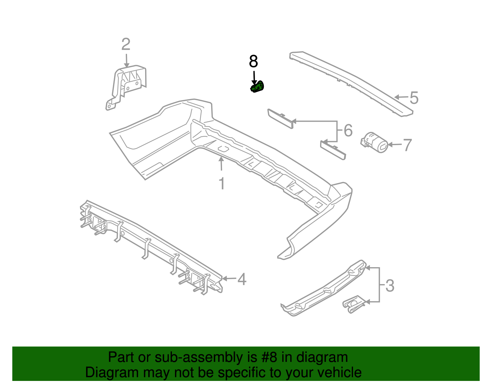 2010-2012 Land Rover Range Rover Park Sensor Bezel LR011451 ...