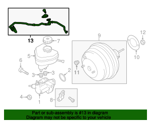 2011-2017 Volkswagen Touareg Vacuum Hose 7P0-611-932-AN | OEM Parts Online