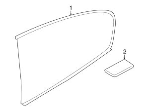51372996840 - 2008-2013 BMW Quarter Glass (51-37-2-996-840) | BMW of ...